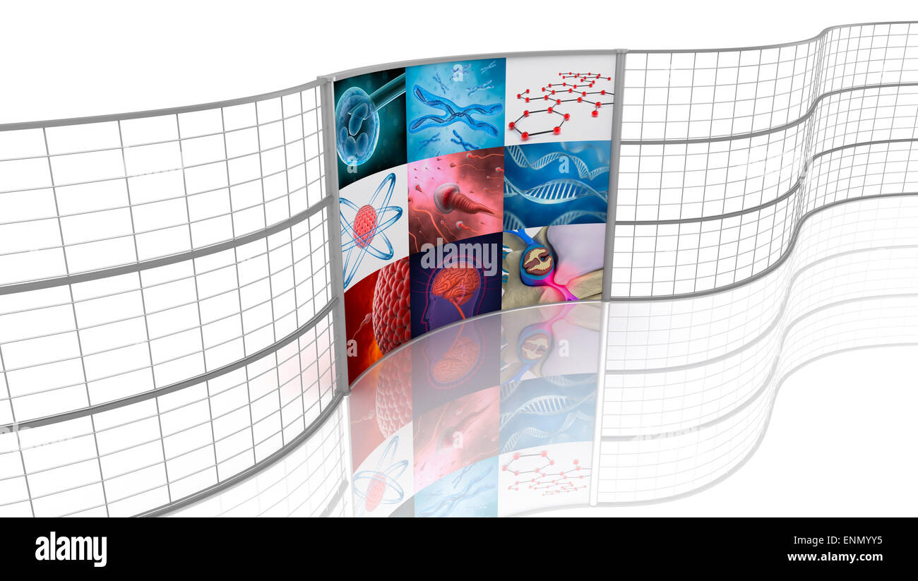 Medical background, digital 3D display Stock Photo - Alamy
