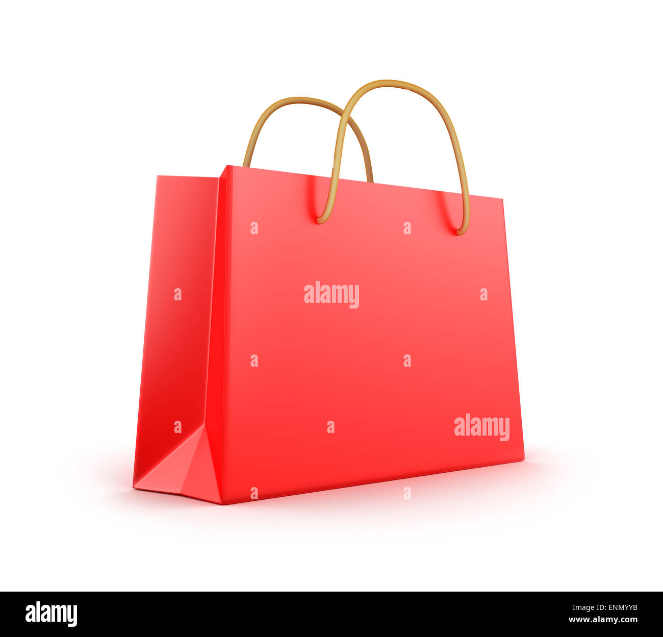 Red classic shopping bag Stock Photo - Alamy
