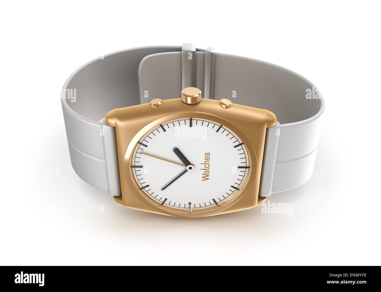Gold wristwatch Cut Out Stock Images & Pictures - Alamy