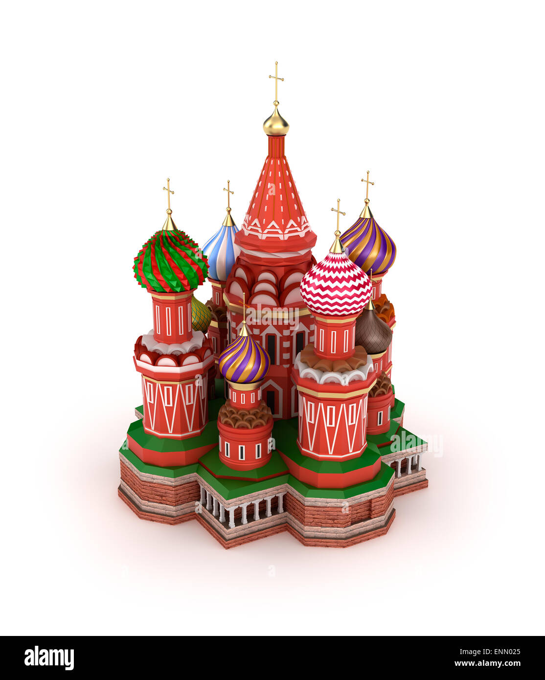 St basils cathedral illustration Cut Out Stock Images & Pictures - Alamy