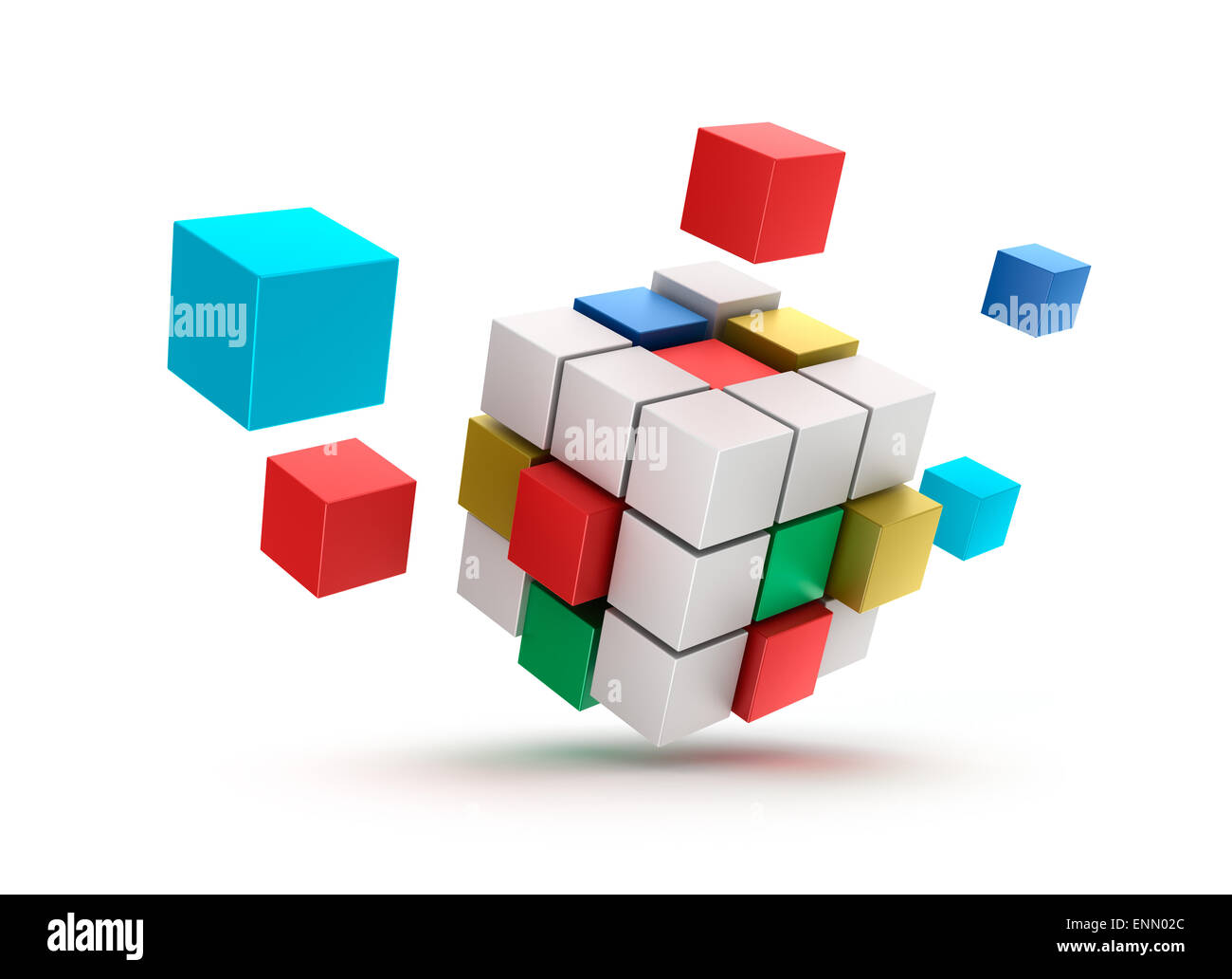 3D abstract cubes background Stock Photo - Alamy