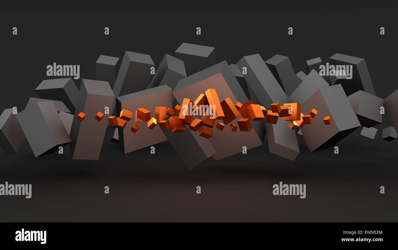 Abstract background with cubes Stock Photo - Alamy