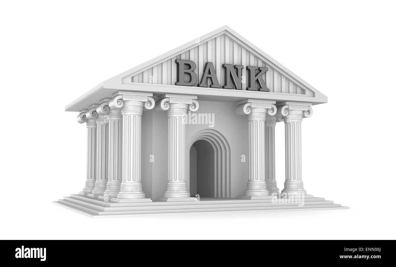 Bank classic house icon Stock Photo - Alamy