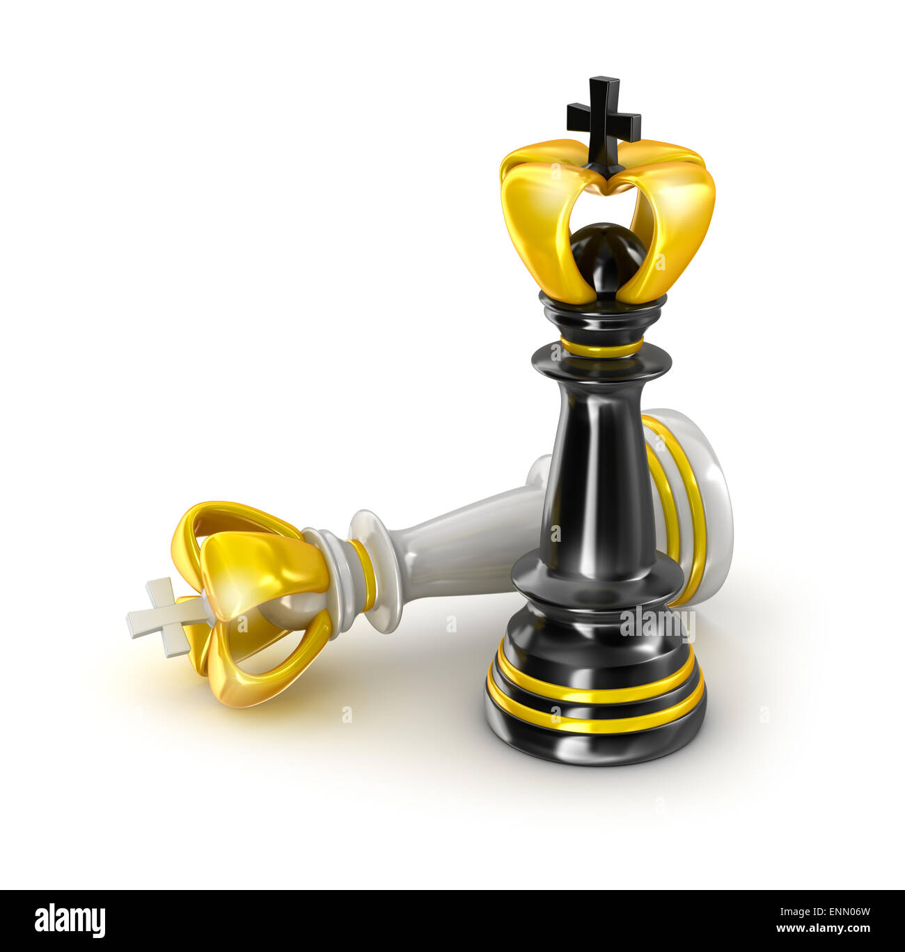 Chess: black king wins Stock Photo - Alamy