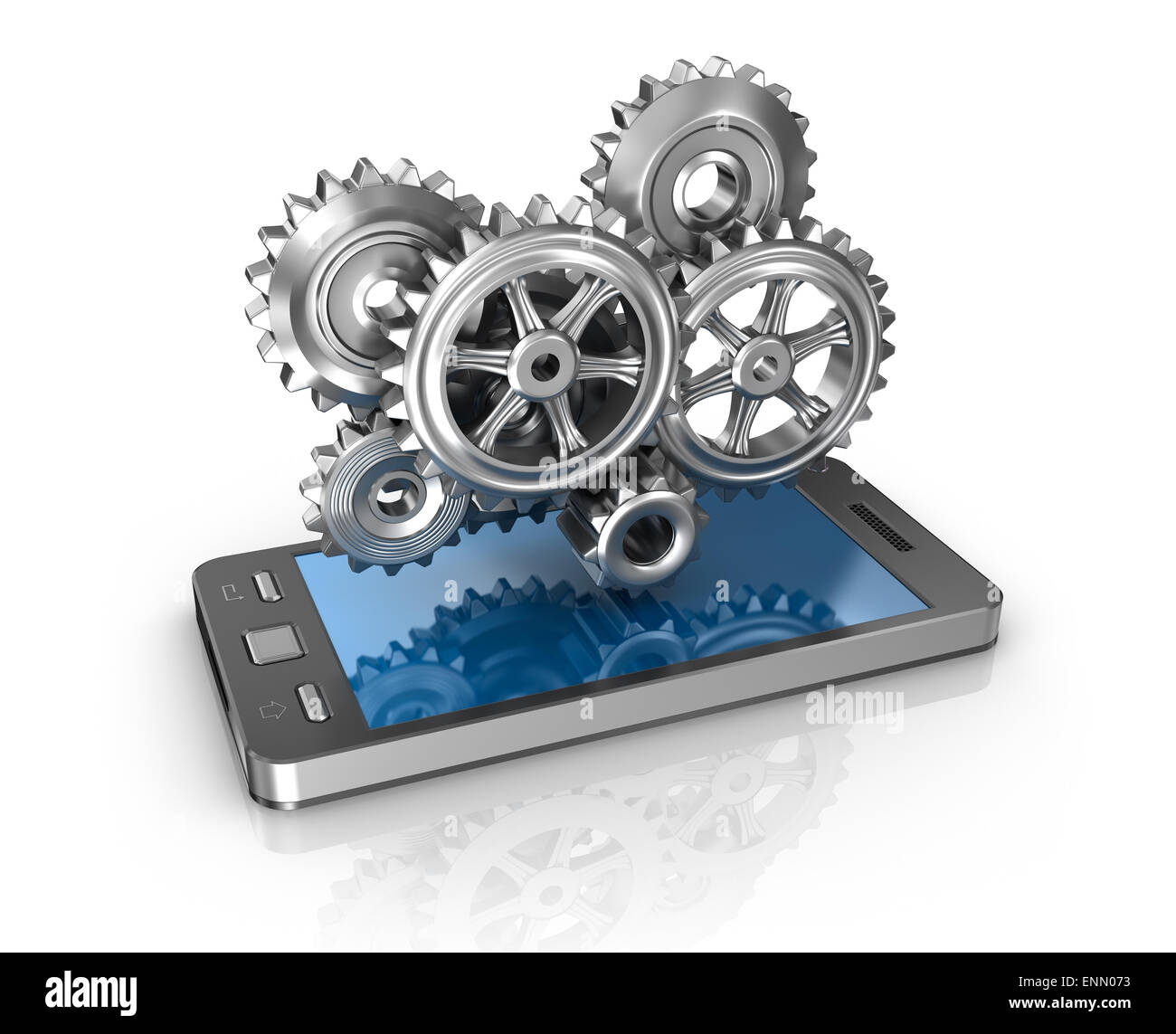 Cellphone mobile gears hi-res stock photography and images - Alamy