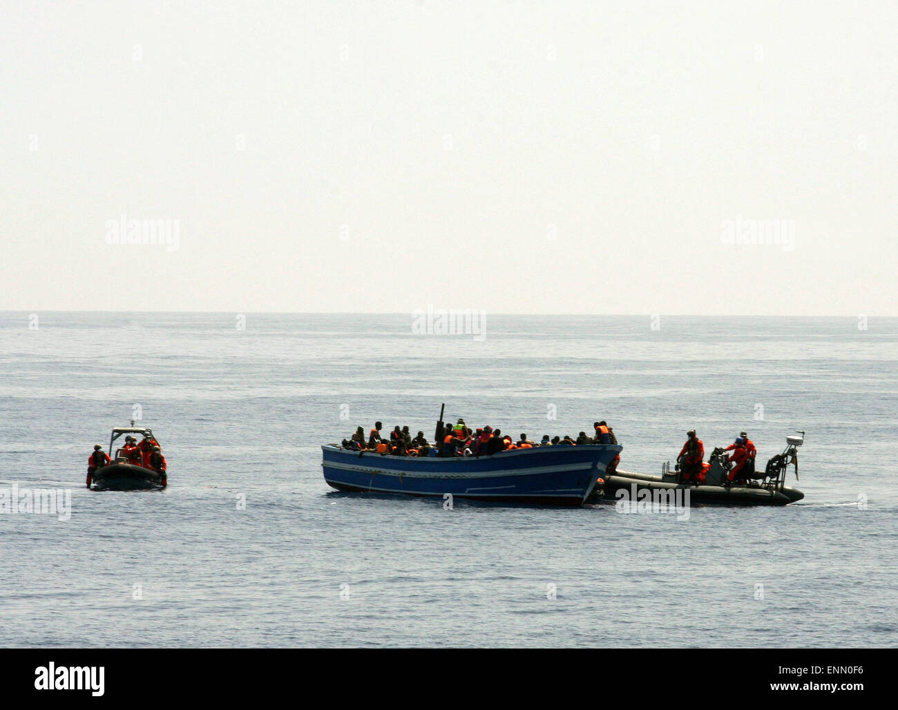 HANDOUT - Soldiers on the frigate Hessen rescue shipwrecked people from ...