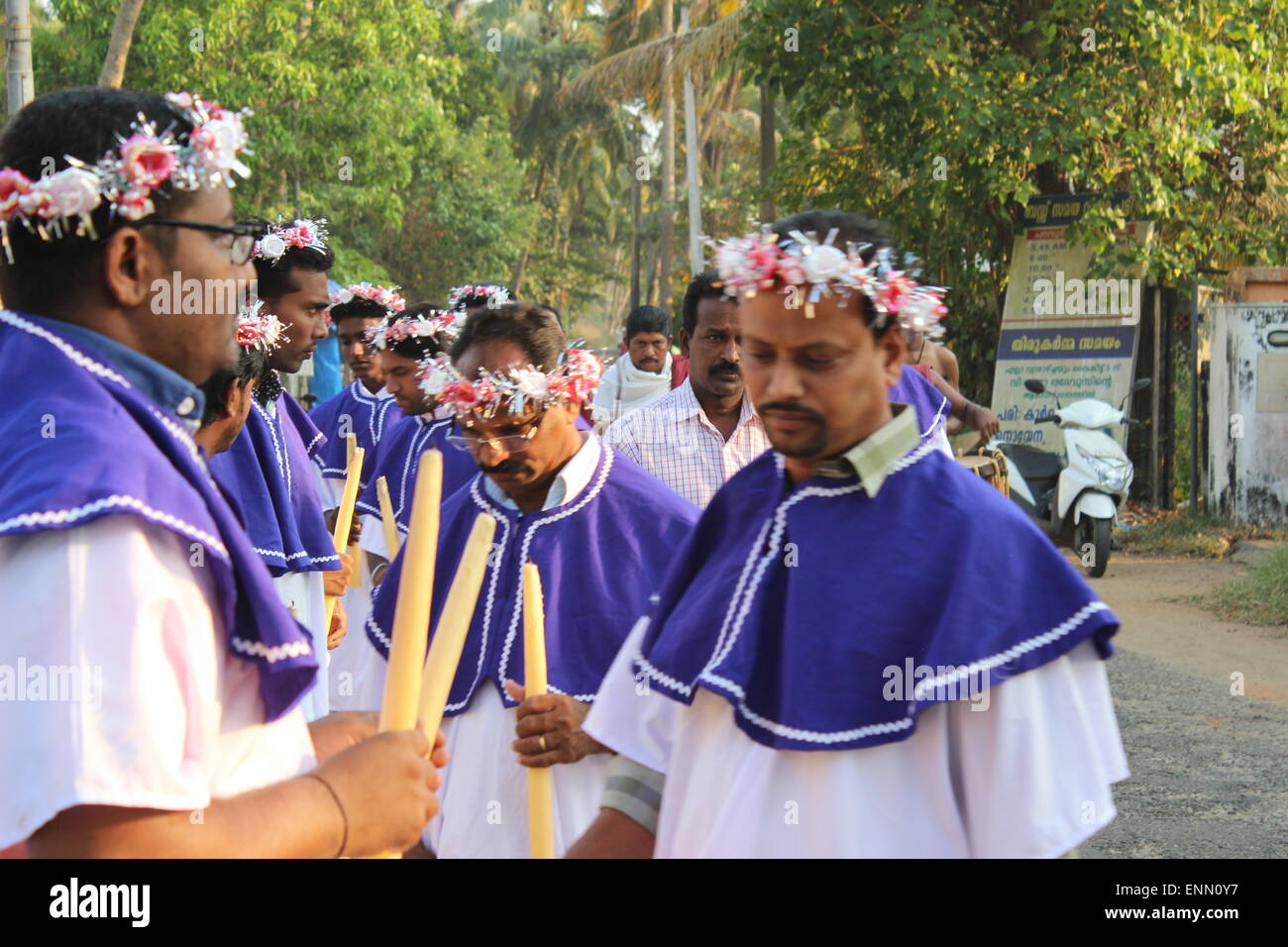 Festival at a Roman Catholic church on Vypeen Island Stock Photo - Alamy