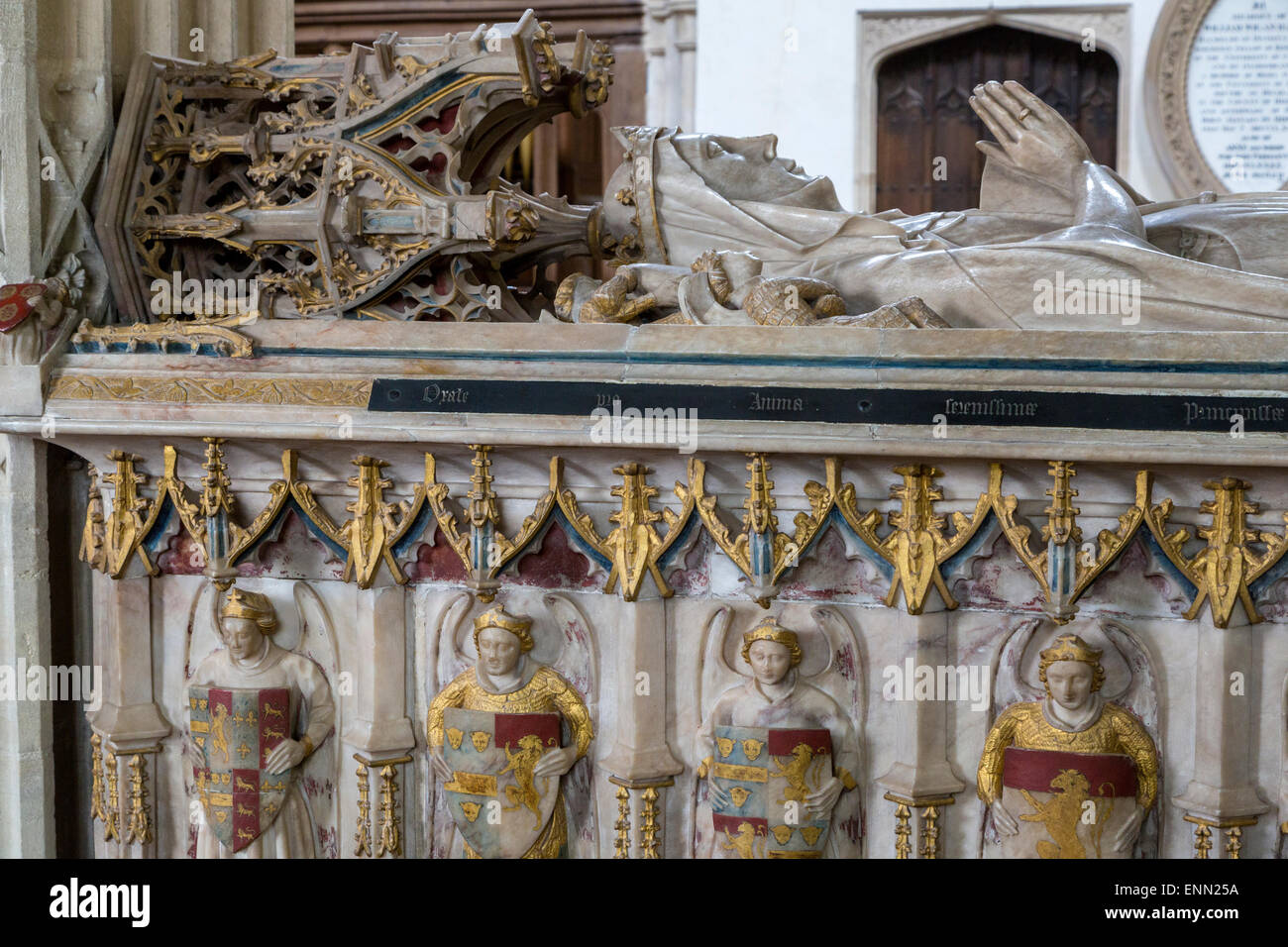 UK, England, Ewelme. Effigy of Alice de la Pole, Dutchess of Suffolk ...