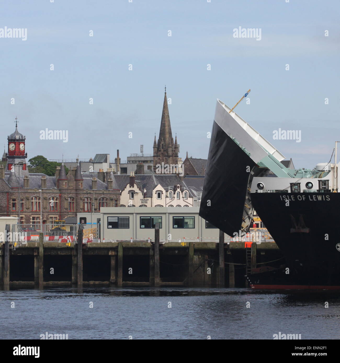 Calmac ferry MV Isle of Lewis Stornoway Scotland May 2014 Stock Photo ...