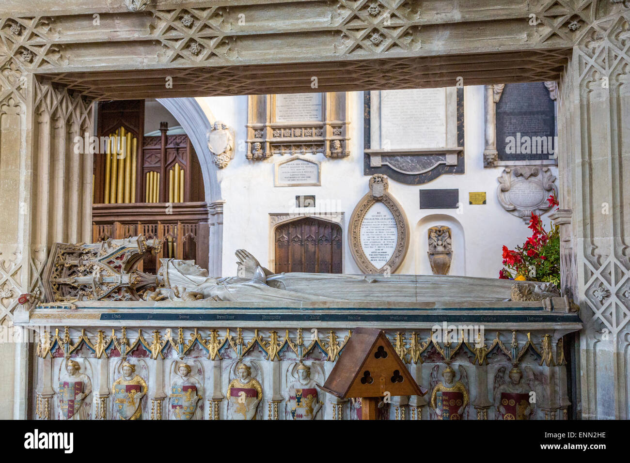 UK, England, Ewelme. Effigy of Alice de la Pole, Dutchess of Suffolk ...