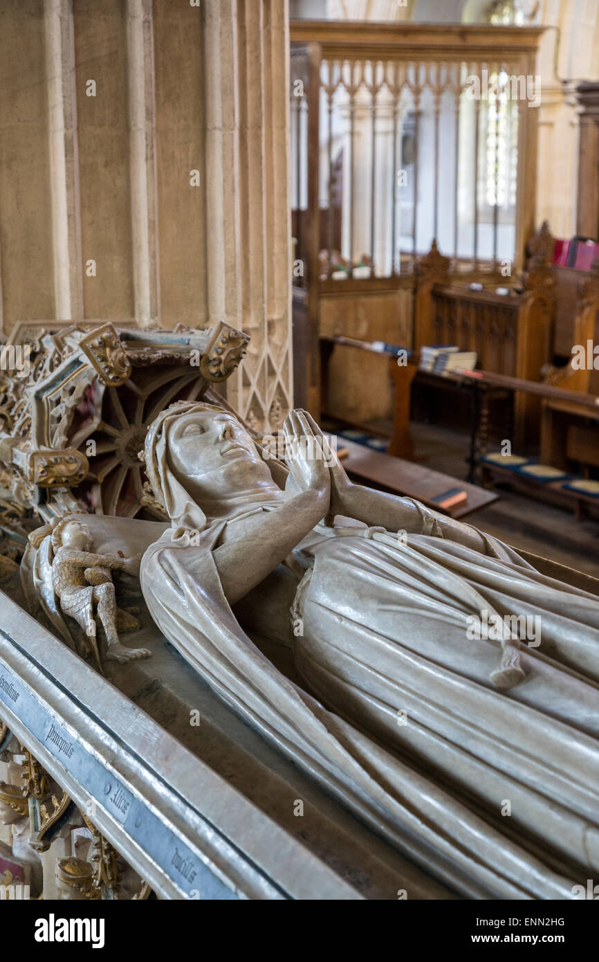 UK, England, Ewelme. Effigy of Alice de la Pole, Dutchess of Suffolk ...