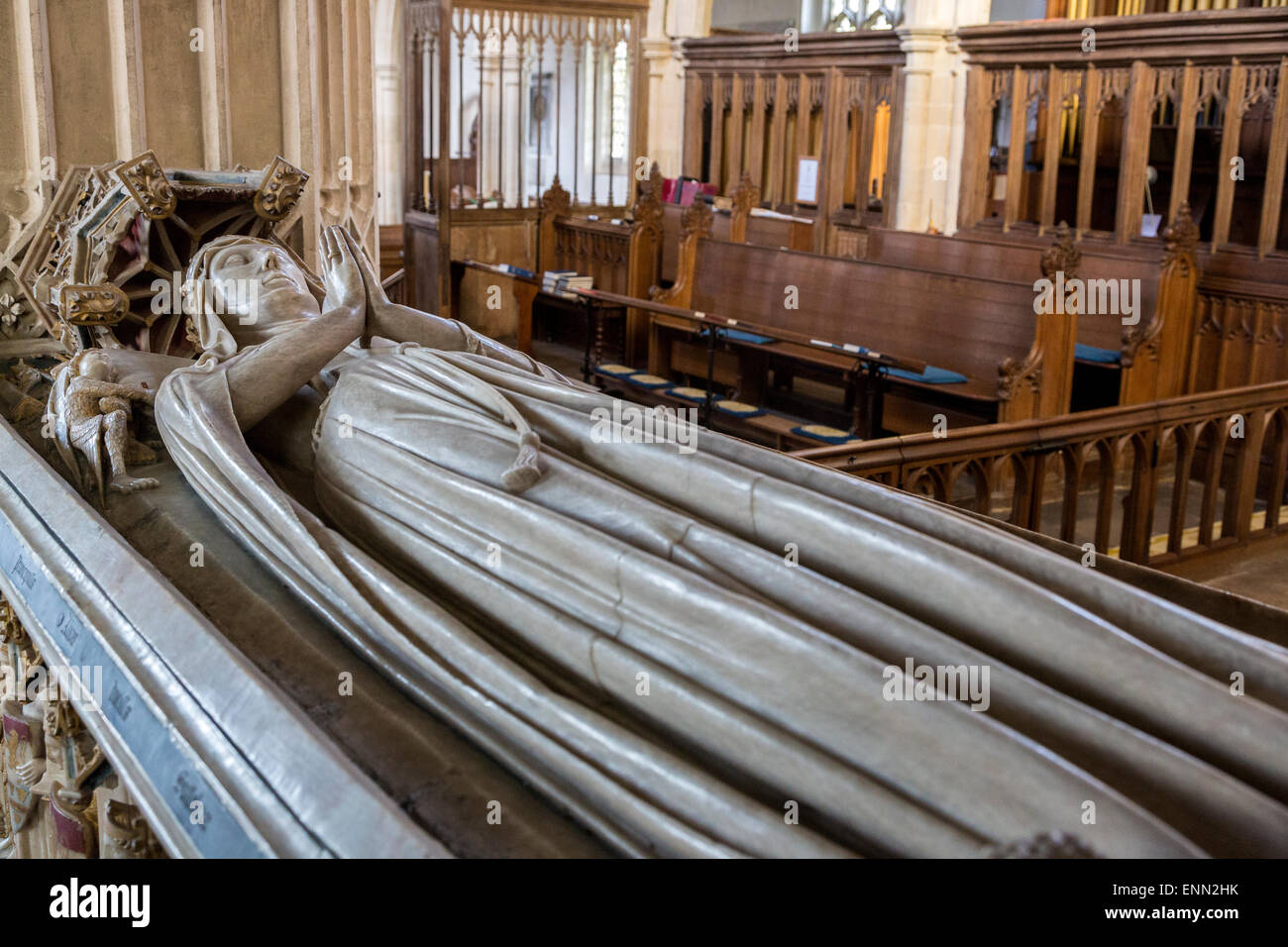 UK, England, Ewelme. Effigy of Alice de la Pole, Dutchess of Suffolk ...
