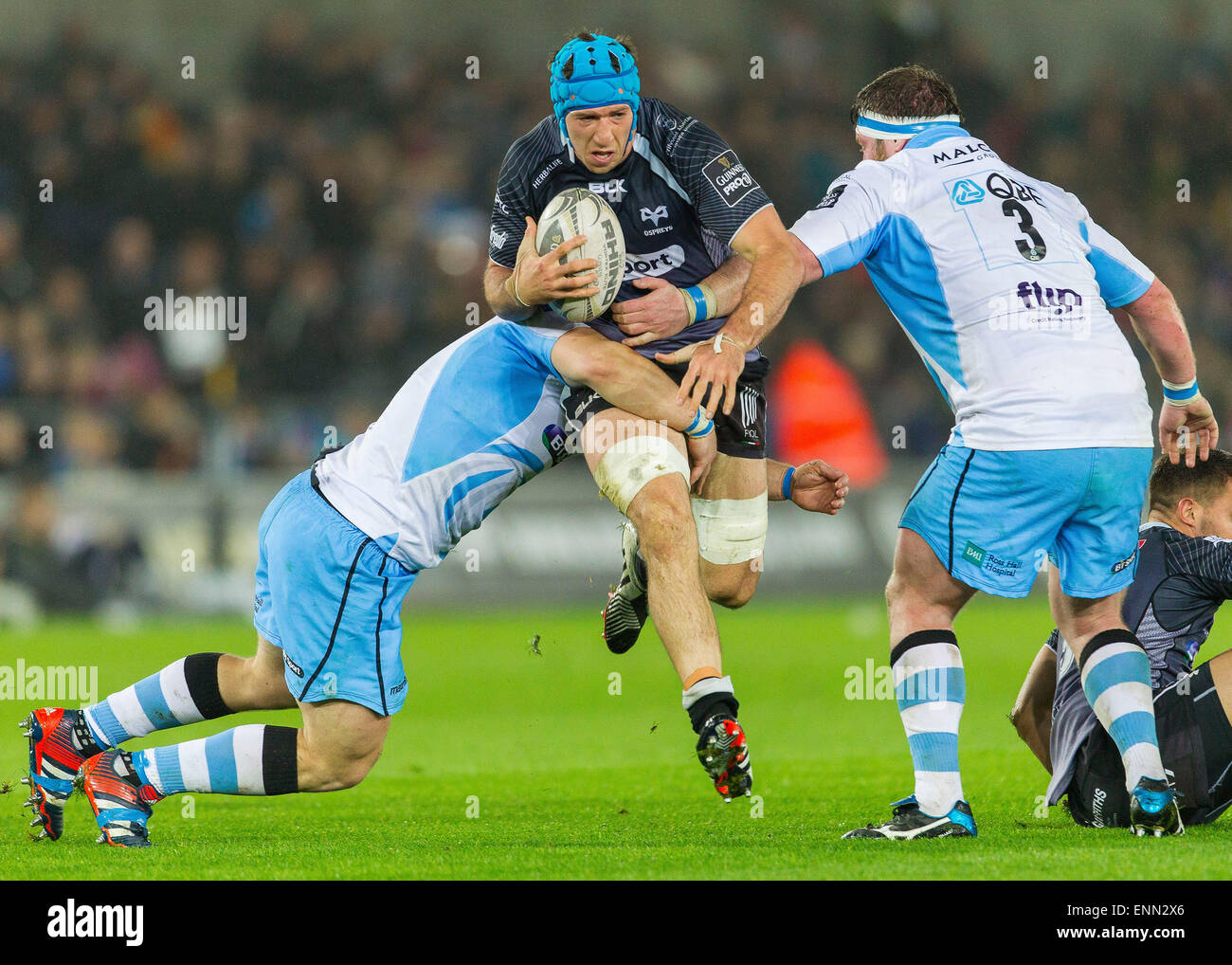 Swansea, Wales, UK. 08th May, 2015. Guinness Pro12, rugby, Ospreys ...