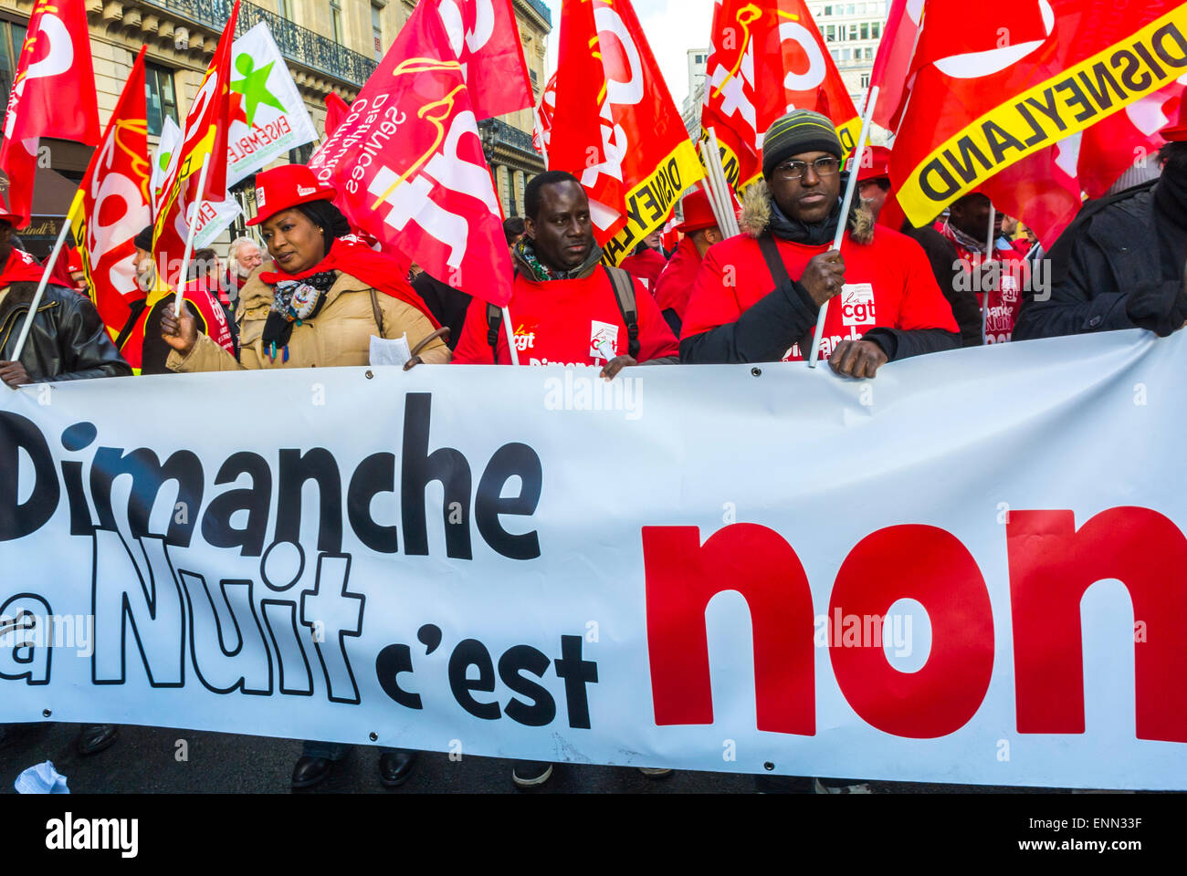 French people protesting hi-res stock photography and images - Alamy