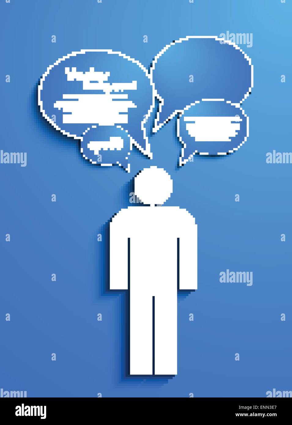 Speech bubbles abstract Stock Vector Images - Alamy