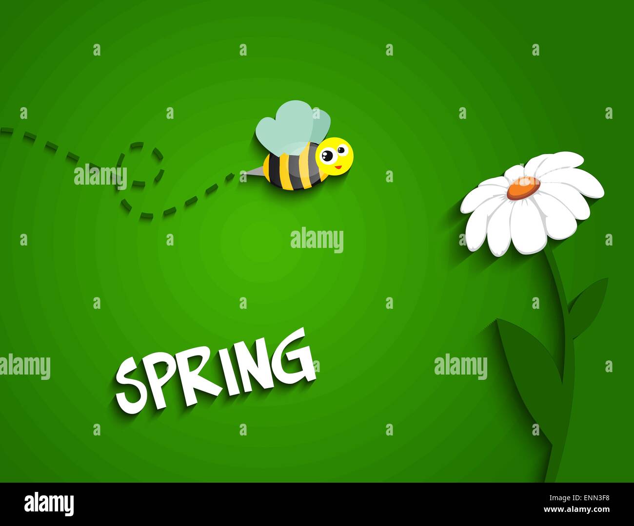 Insect spring flower bee Stock Vector Images - Alamy