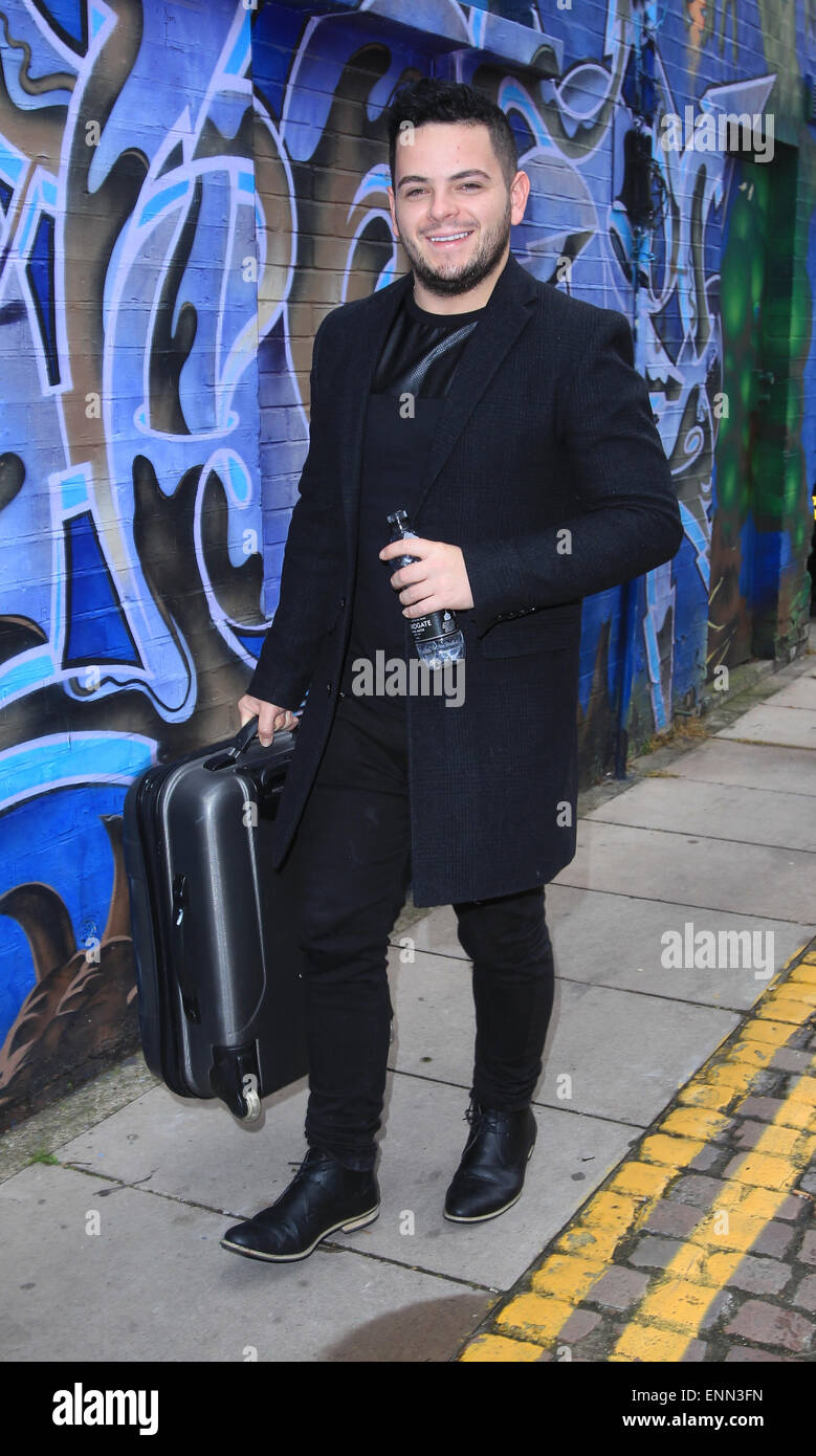 X Factor final contestants arrive at music studio rehearsals. Featuring ...