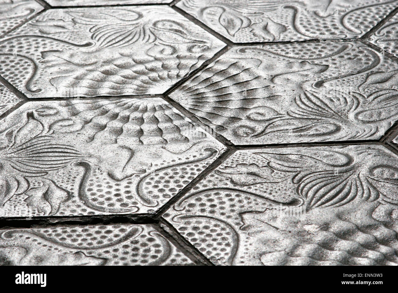 Barcelona gaudi pavement hi-res stock photography and images - Alamy