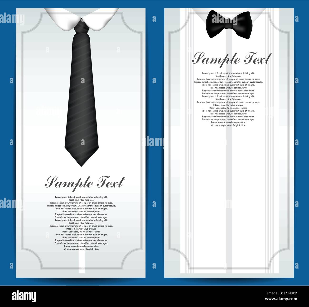 Tie Business cards Stock Vector Image & Art - Alamy