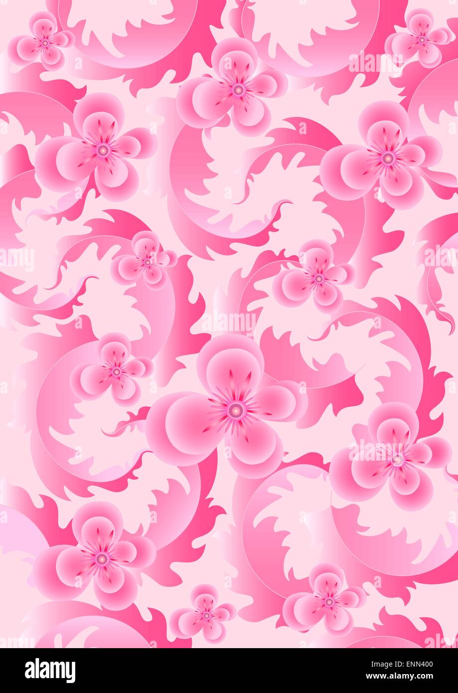 Pink fabric background spring Stock Vector Images - Alamy