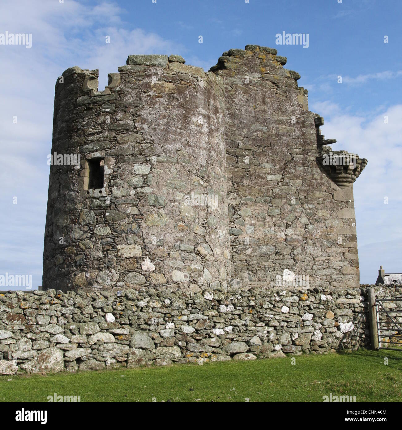Muness Castle Unst Shetland Scotland June 2014 Stock Photo - Alamy
