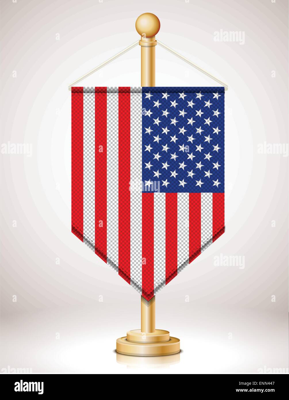 USA's flag on flagstaff Stock Vector Image & Art - Alamy