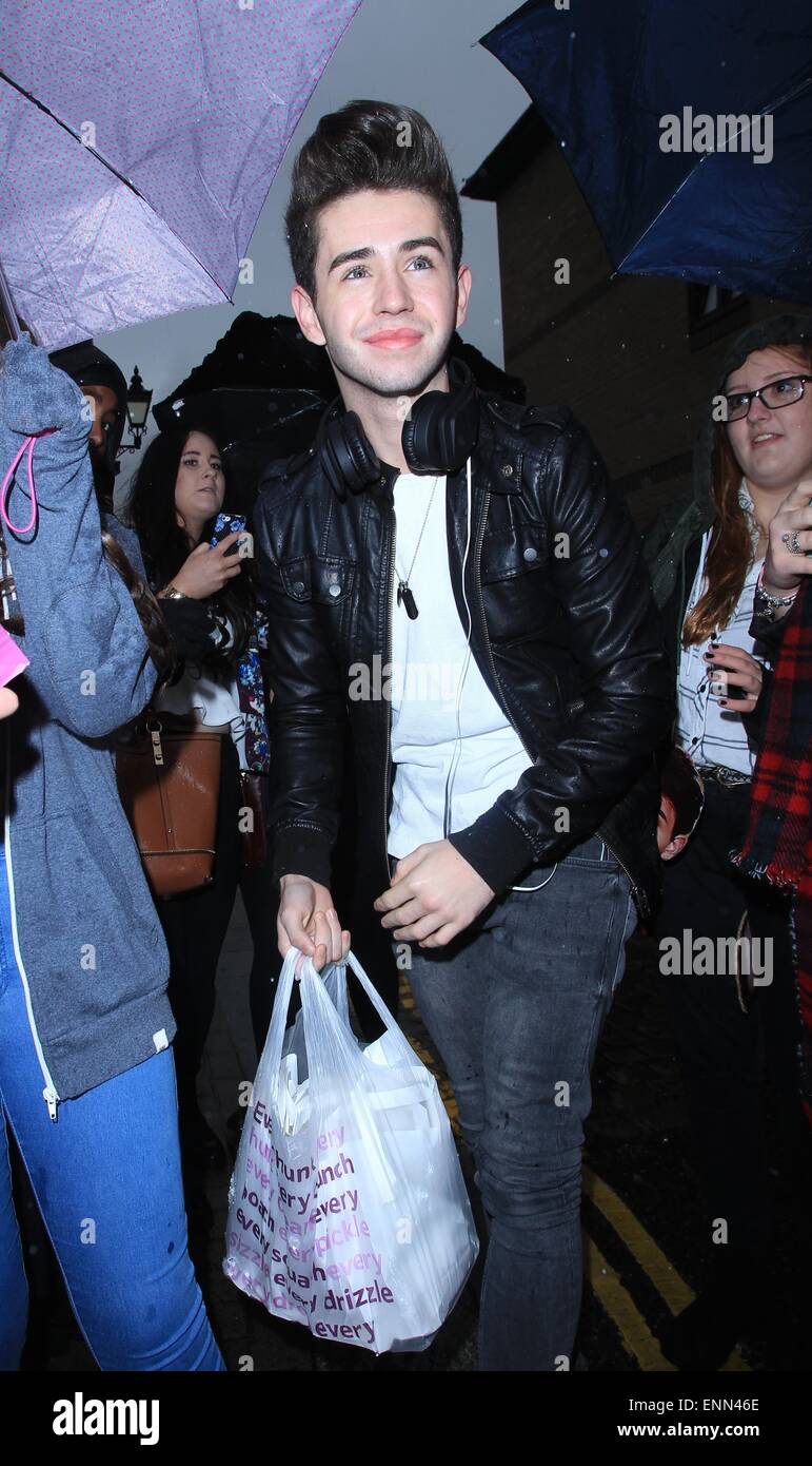 X Factor final contestants arrive at music studio rehearsals. Featuring ...