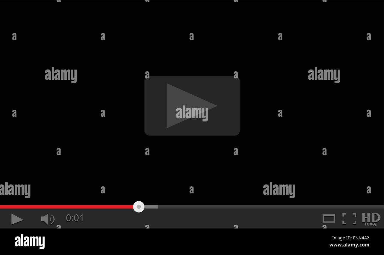 Video screen play button Stock Vector Images - Alamy