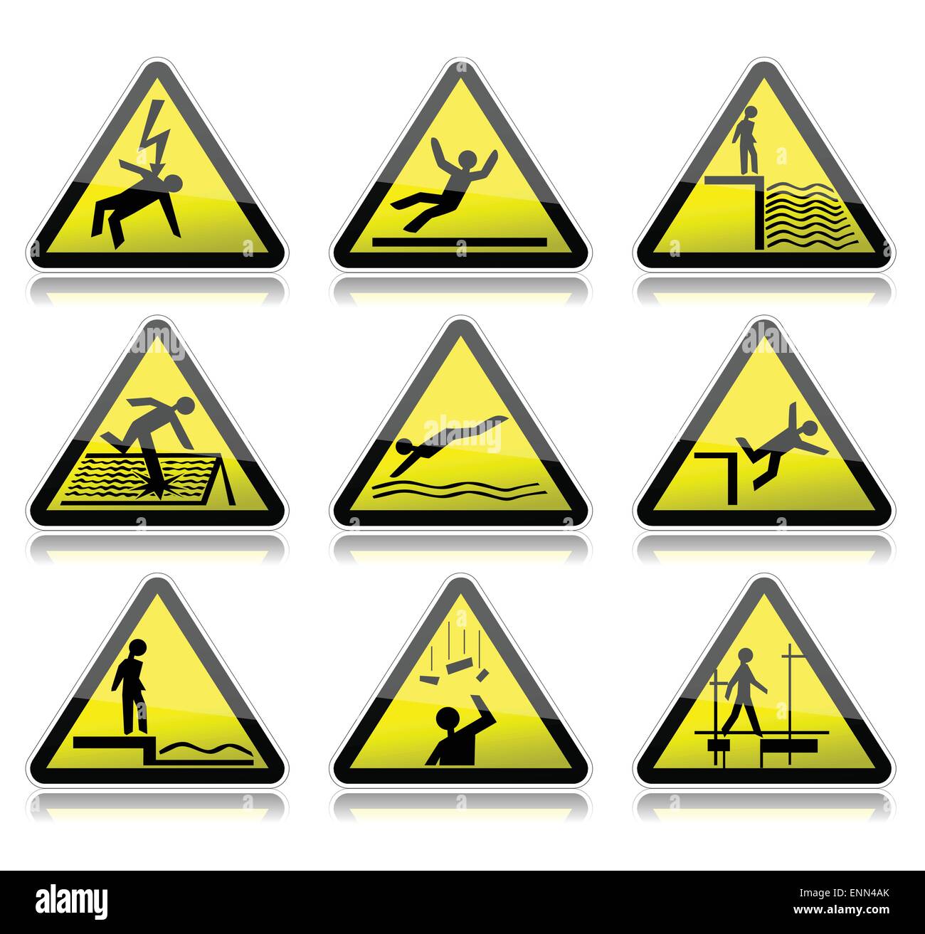 Caution signs Stock Vector Images - Alamy