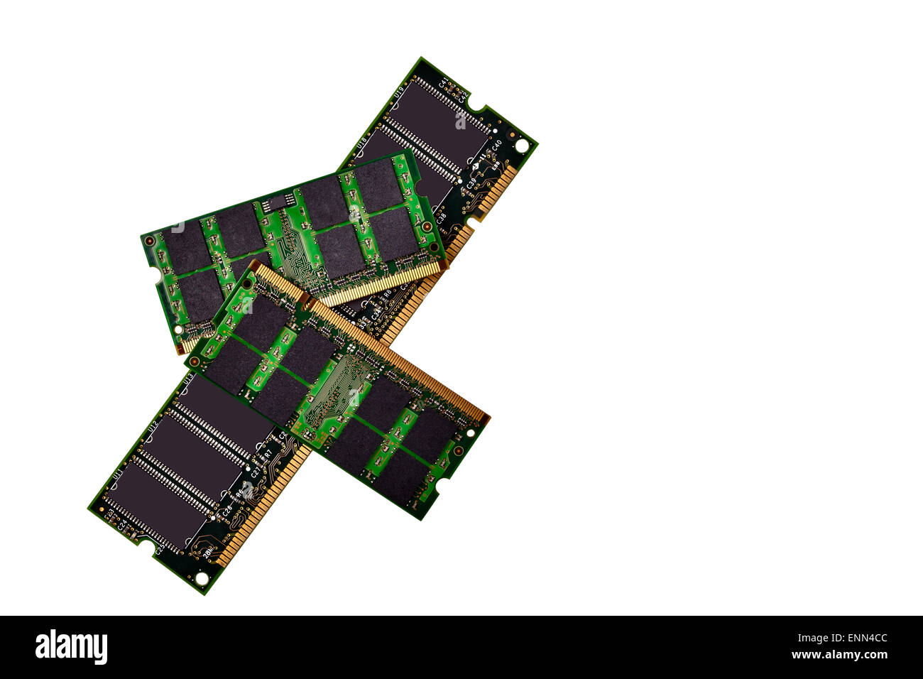 Memory Chips isolated on white Stock Photo - Alamy