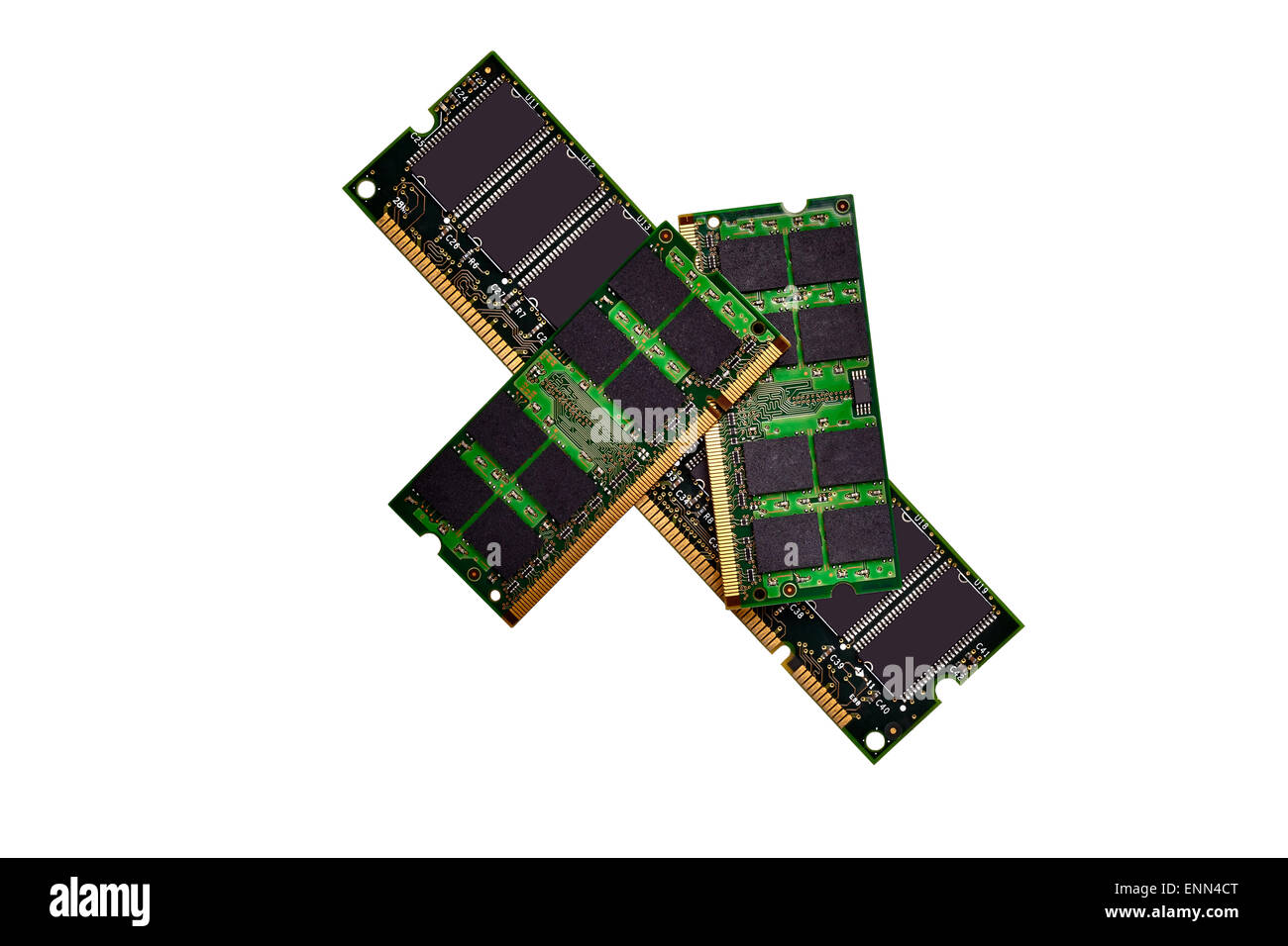 Memory Chips isolated on white Stock Photo - Alamy