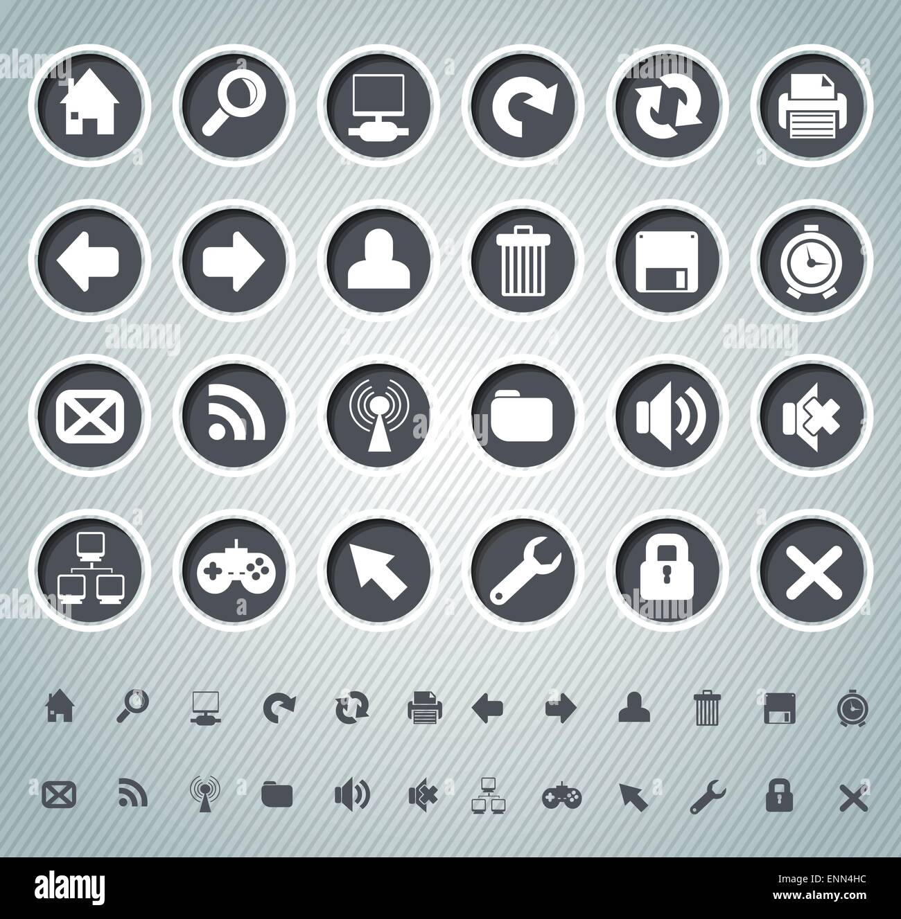 Calculator web vector icons Stock Vector Images - Alamy