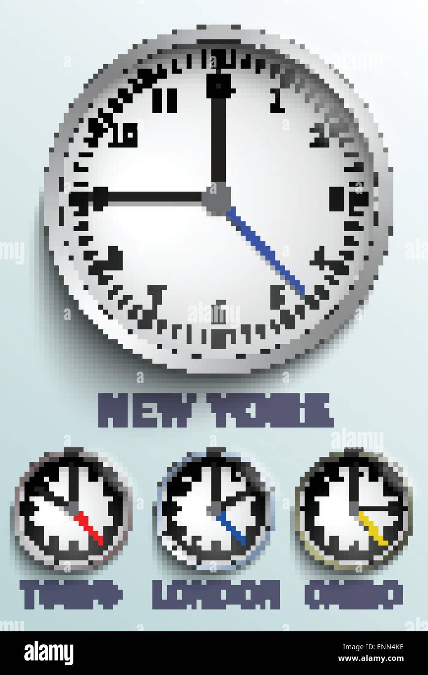 World clock icon Stock Vector Images - Alamy