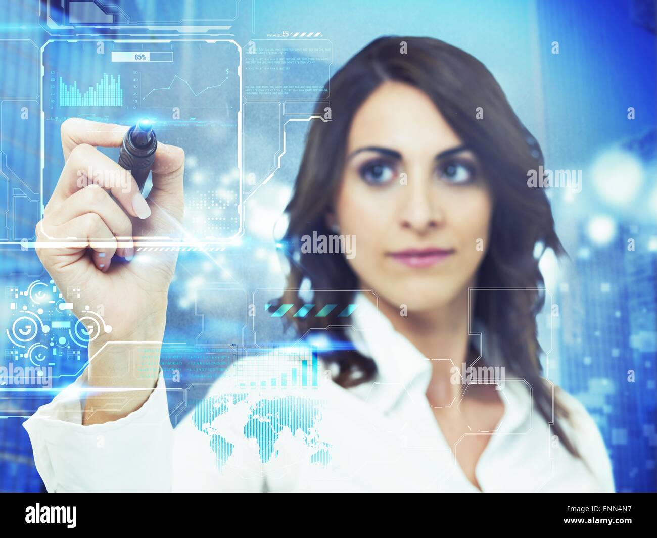 Futuristic access system hi-res stock photography and images - Alamy