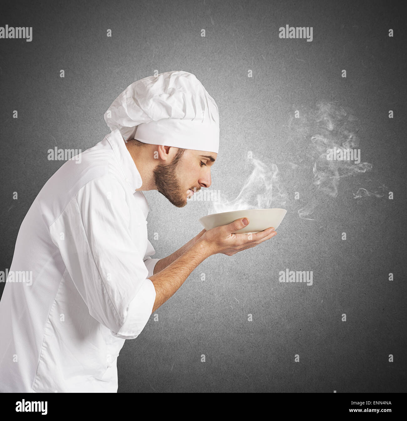 Chef smelling food hi-res stock photography and images - Alamy