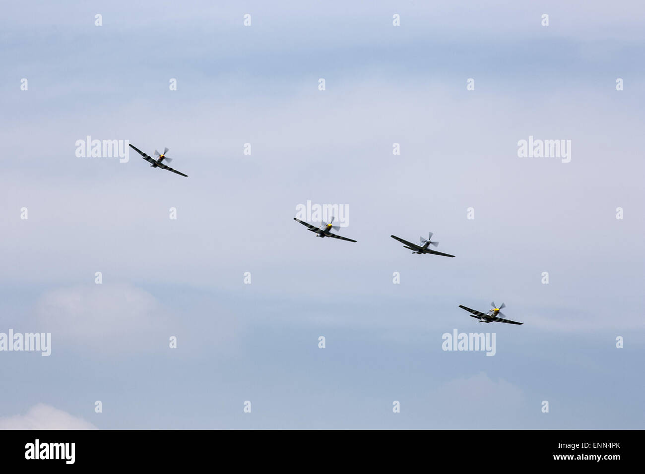 Washington, DC, USA. 8th May, 2015. Four P-51 Mustang fighter aircraft ...