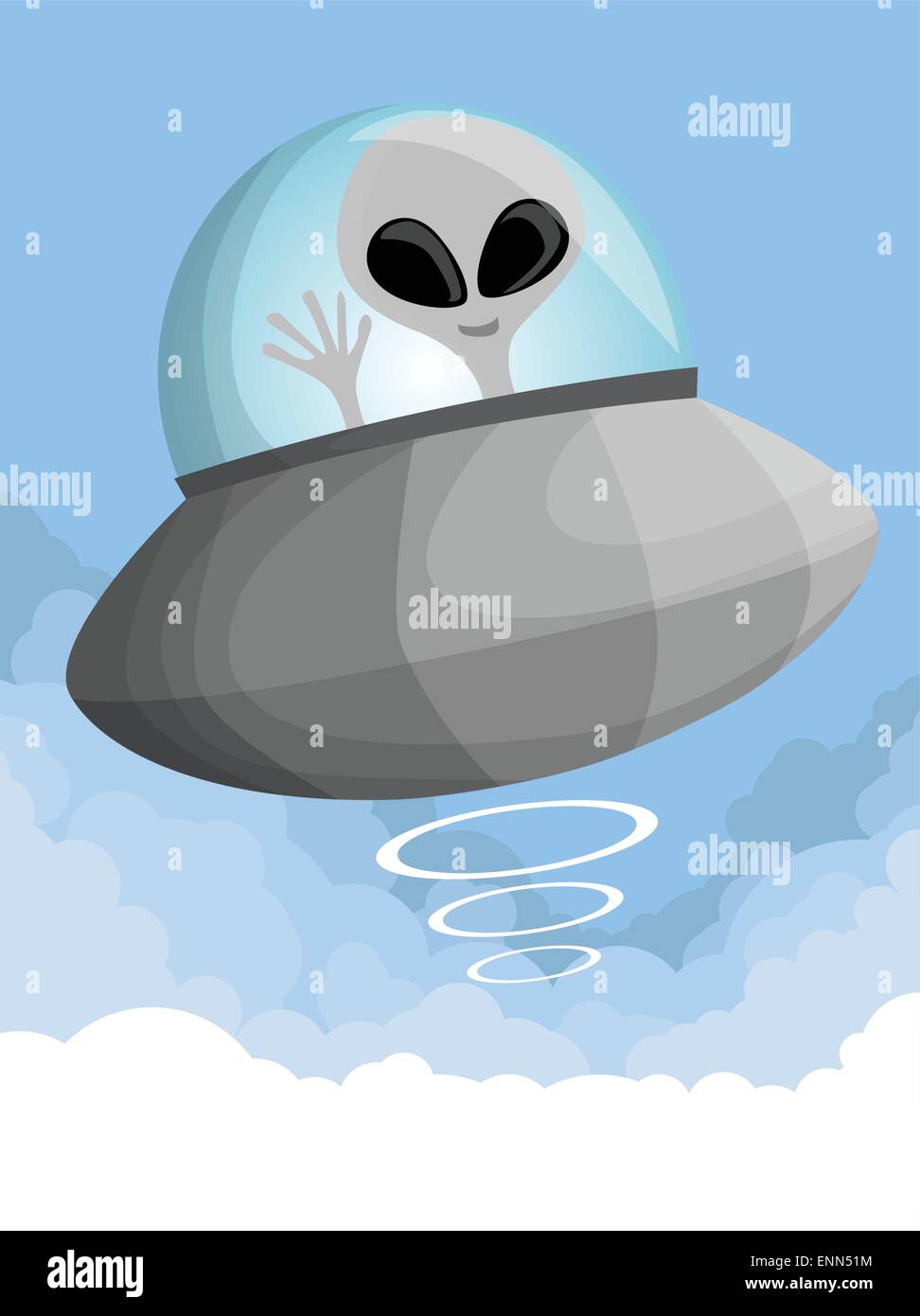 Cartoon ufo hi-res stock photography and images - Alamy