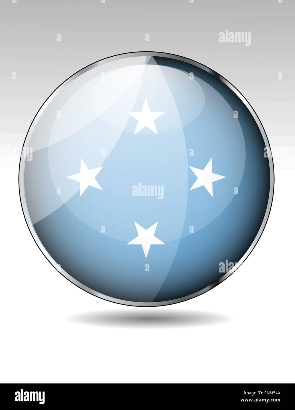 Federated States of Micronesia flag button Stock Vector Image & Art - Alamy