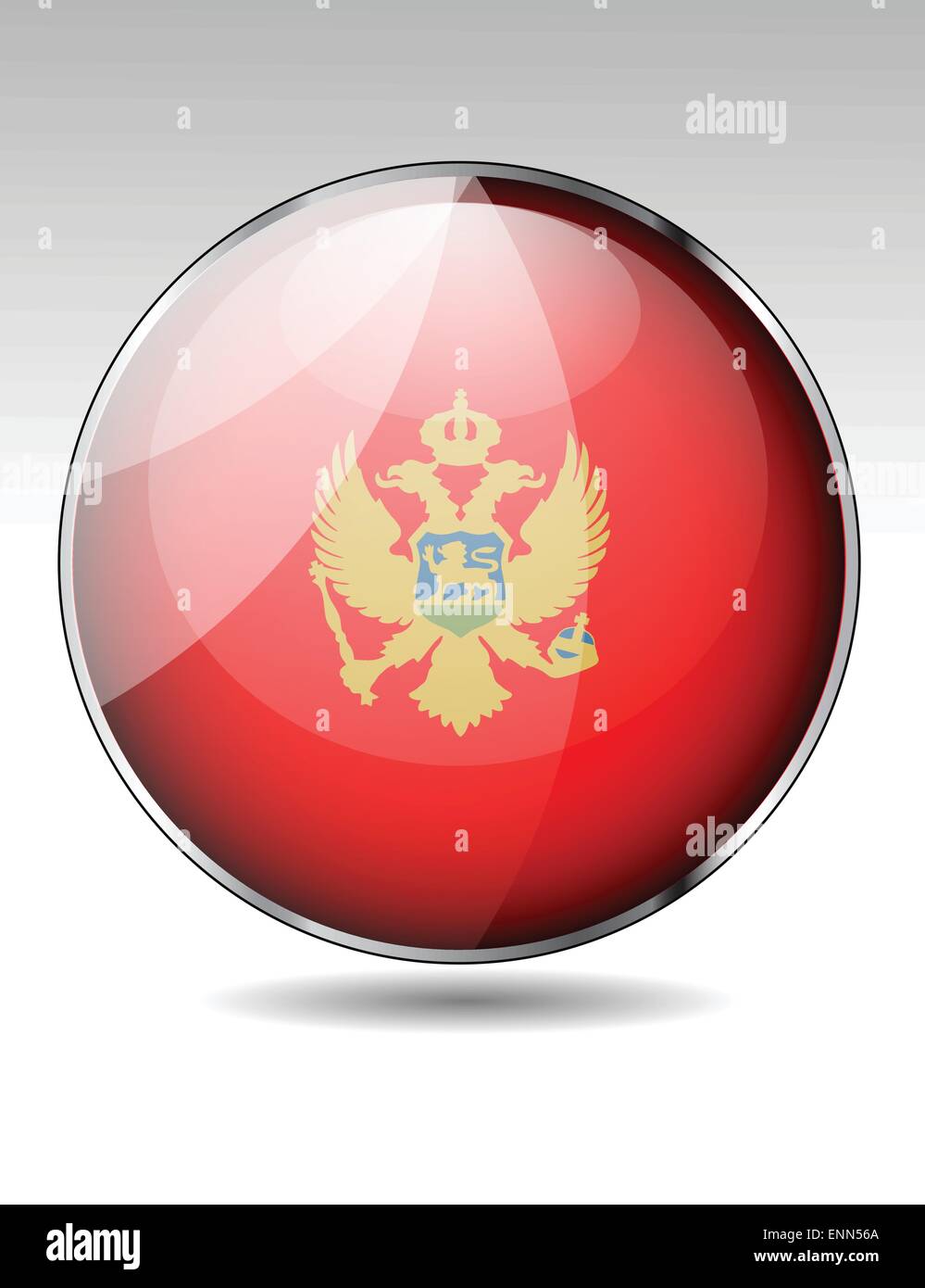 Flag of the montenegro Stock Vector Images - Alamy