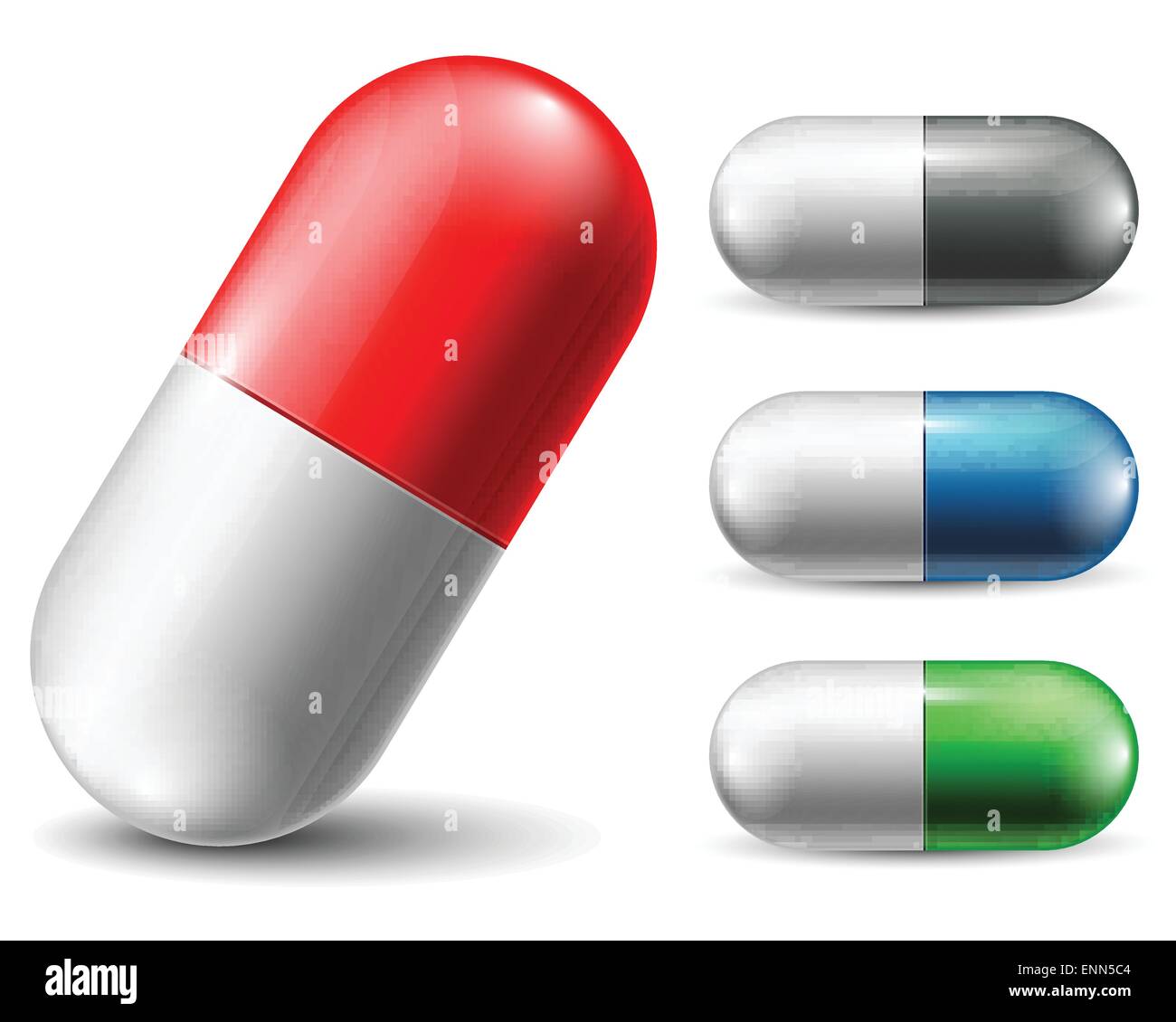 Blue and yellow capsule Stock Vector Images - Alamy
