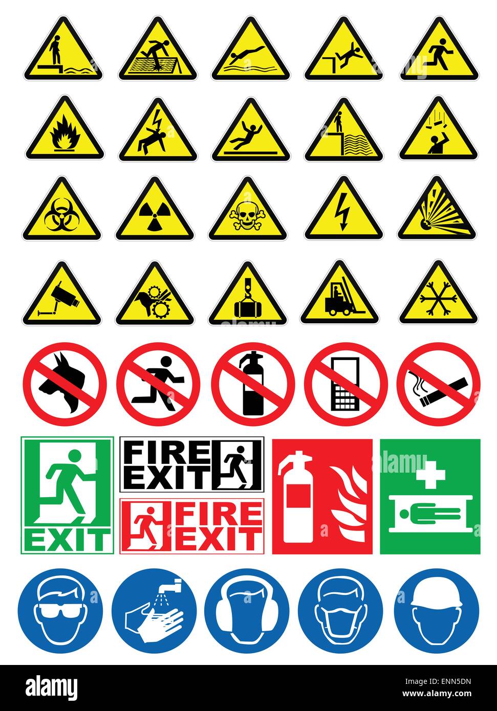 Stop phone signs set Stock Vector Images - Alamy