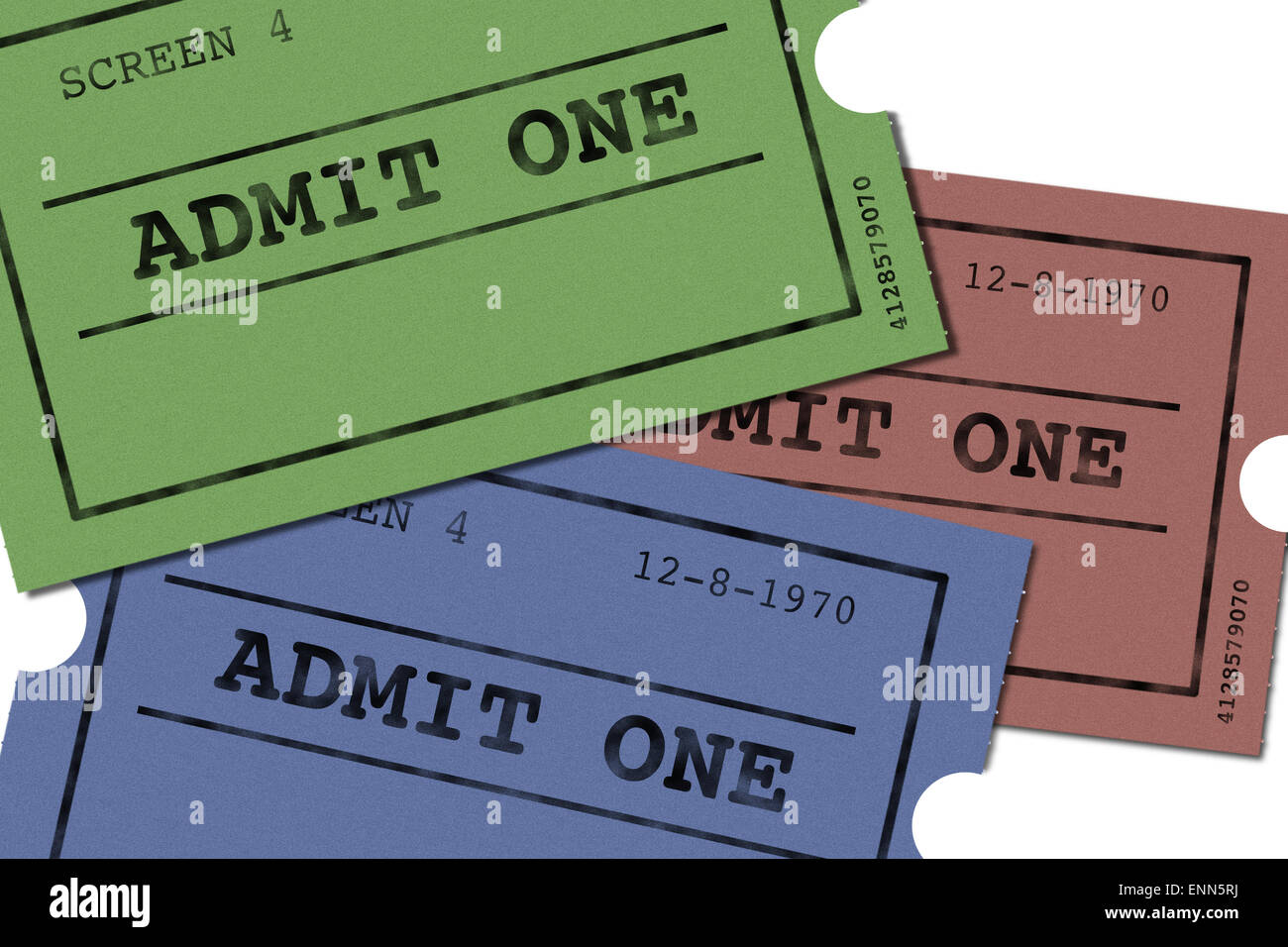 Drawing ticket cinema Stock Photo - Alamy