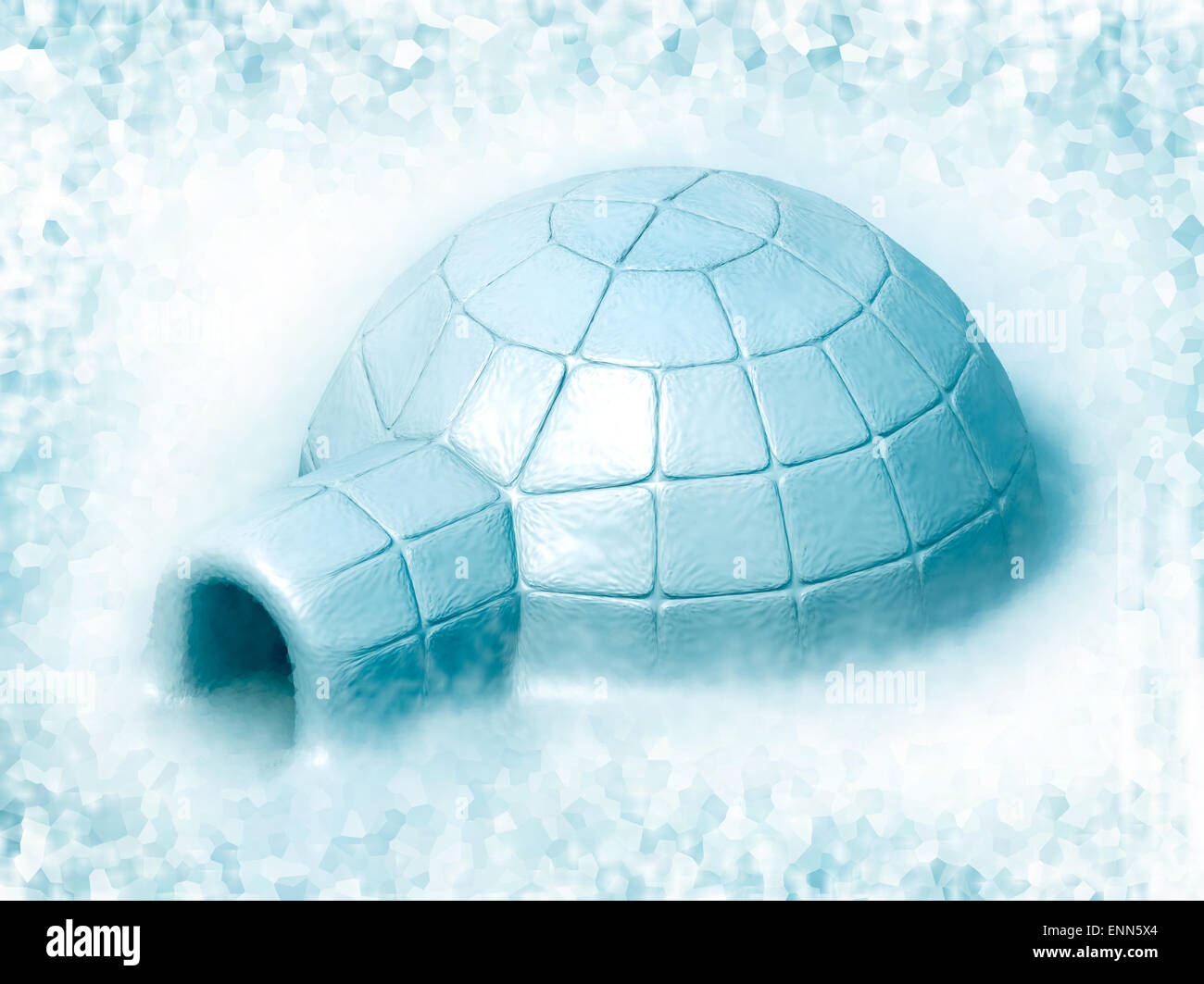 3D rendering of the igloo Stock Photo - Alamy
