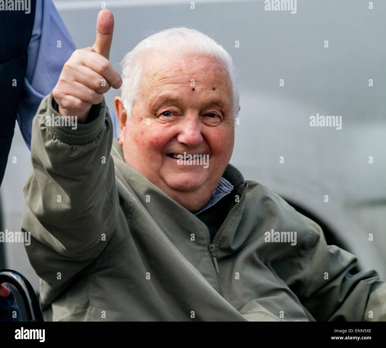 Thumbs Up From Senior Citizen Stock Photo - Alamy