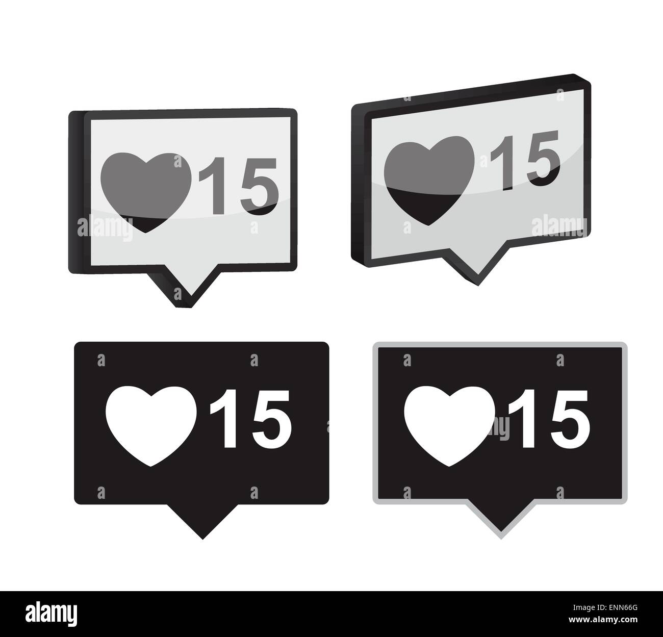 Notification positive Stock Vector Images - Alamy