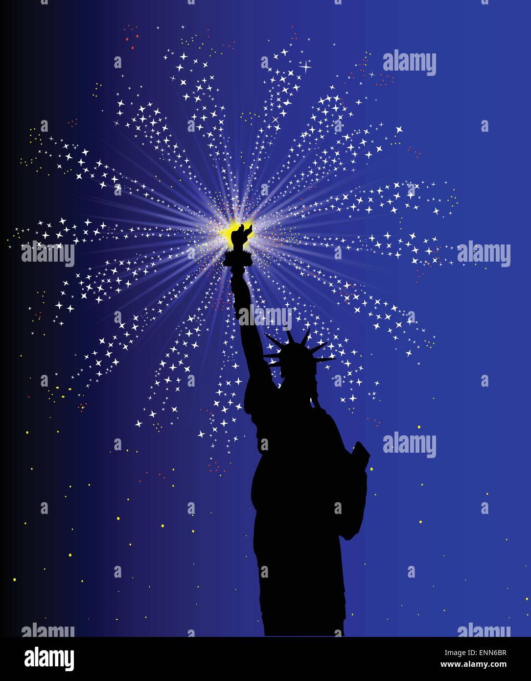 4th july fireworks Stock Vector Images - Alamy