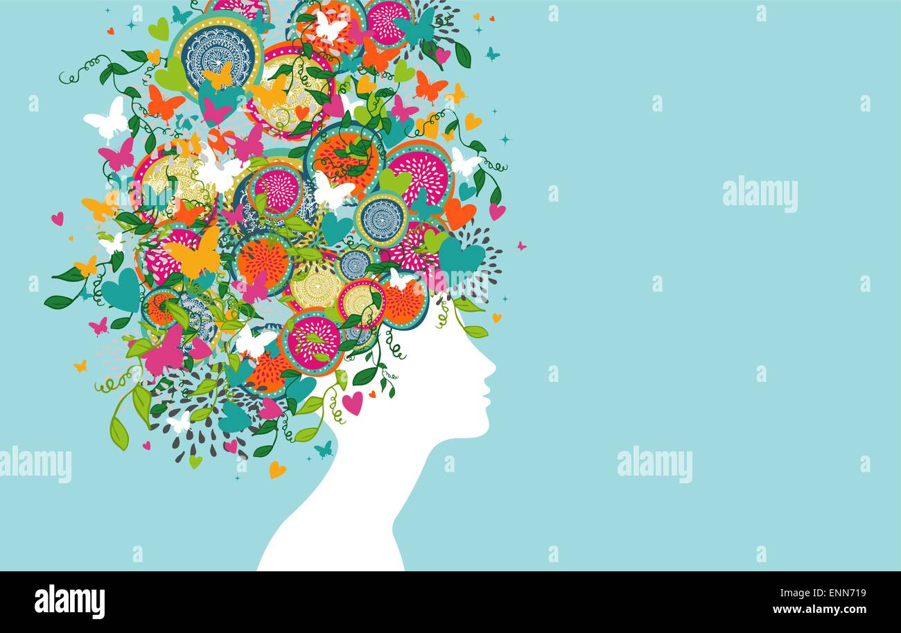 Abstract woman hair hi-res stock photography and images - Alamy