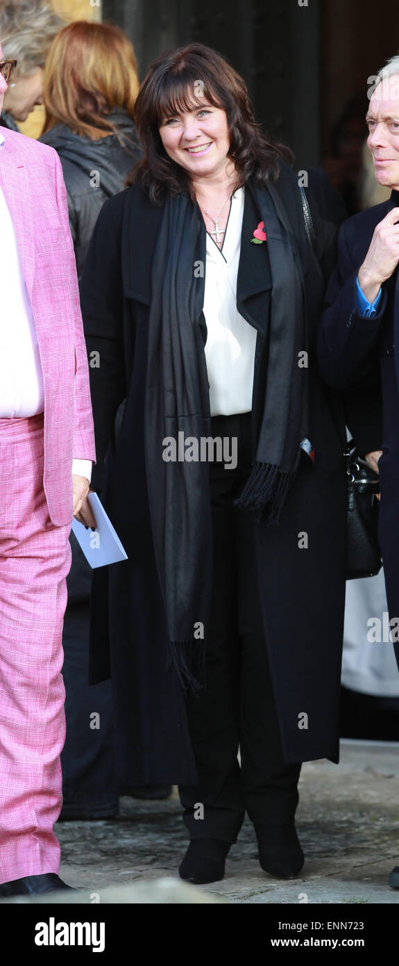 Departures - Lynda Bellingham funeral in Crewkerne Featuring: Colleen ...