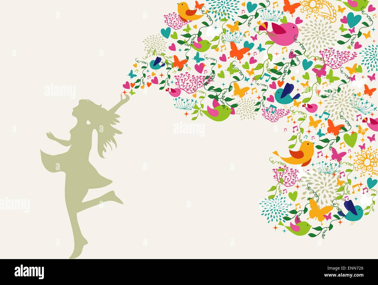 Happy fitness woman success Stock Vector Images - Alamy