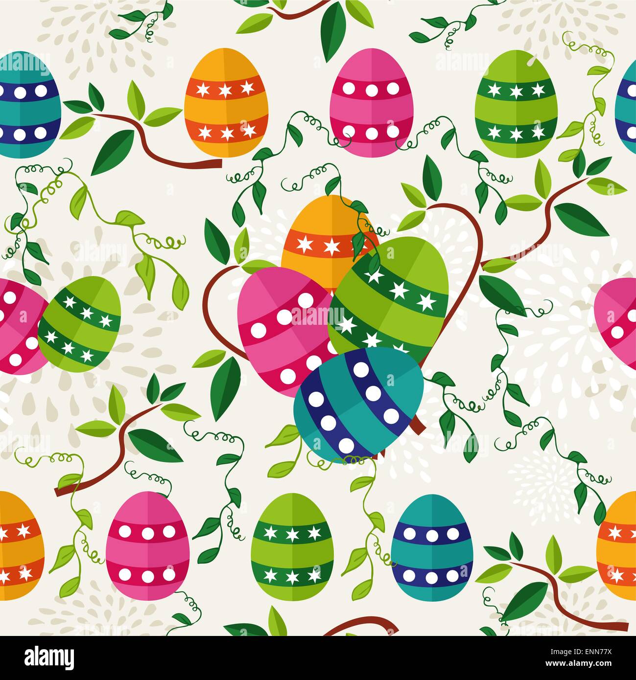 Colorful easter pattern Stock Vector Images - Alamy